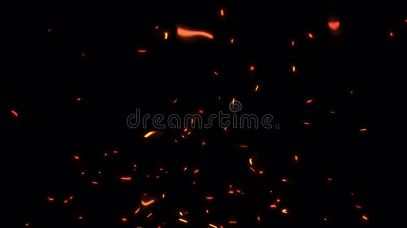 Animation Loop Flow Up Glow Orange Fire Particles Stock Footage - Video ...