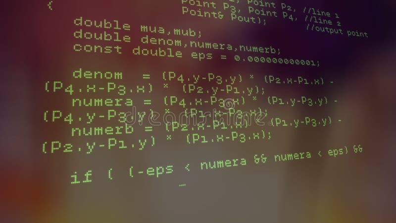 Animation of Looping Computer Language Against Abstract Background ...