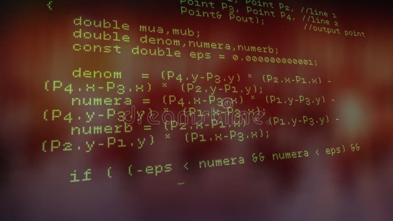 Animation of Looping Computer Language Against Abstract Background ...