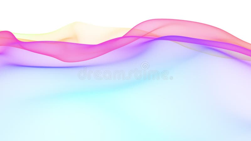 Animation of Lored Soft Wave Forms, 4K Abstract Animation Stock Video ...