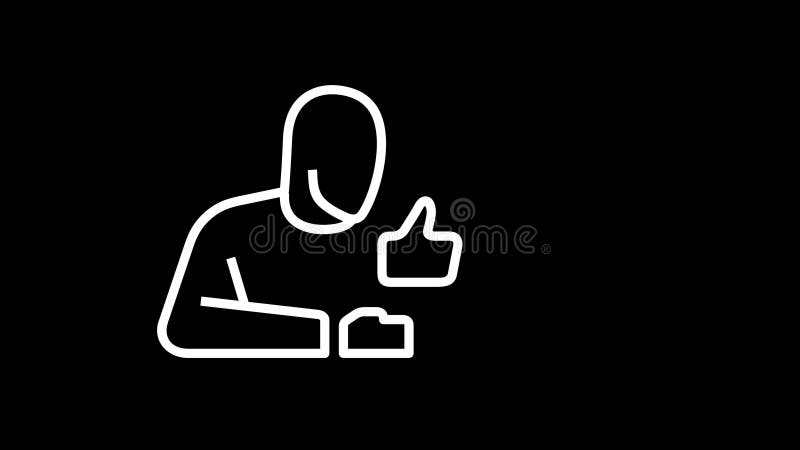 Animation of Man and a Subscribe Button with Like and Bell Notification ...