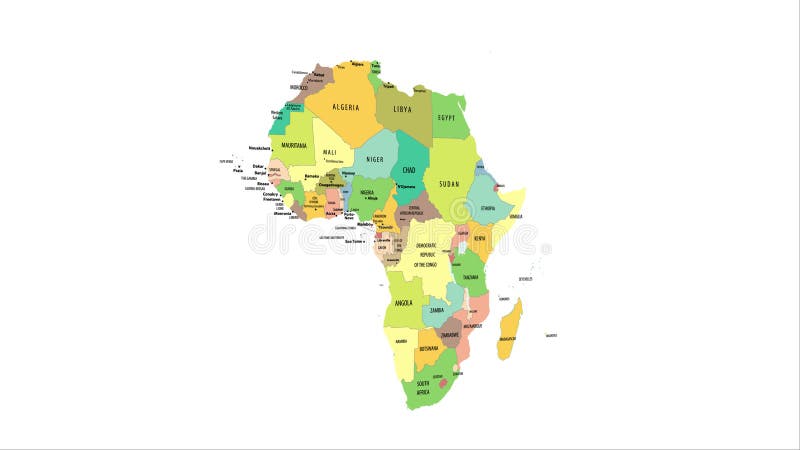 Animation of the Map of Africa Stock Footage - Video of business, globe ...