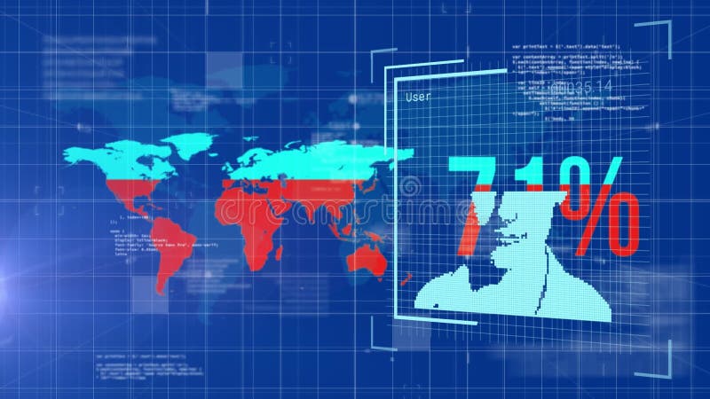 Animation of Map and Changing Numbers with Percentile Over Profile ...