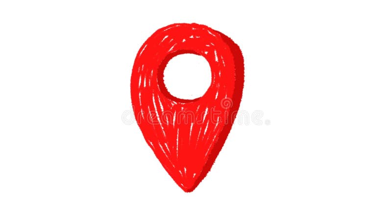Animation of Map Marker, Pin Location. Frame by Frame Animation Stock ...
