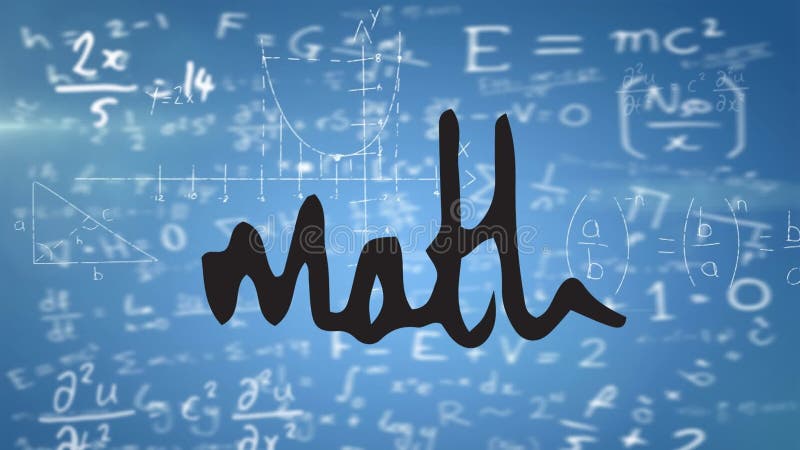 Animation of Math Text Over Mathematical Equations Stock Footage ...