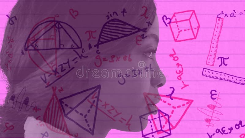 Animation of Mathematical Equations and Diagrams, Close-up of African ... Animation of Mathematical Equations and Diagrams, Close-up of African ...