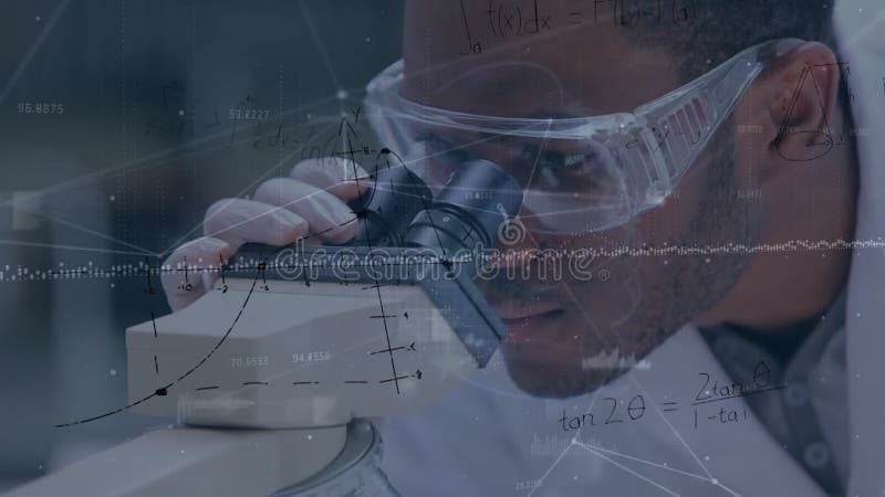 Animation of Mathematical Equations Over African American Scientist ...