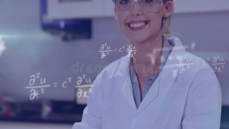 Female Scientist, Engineer Open Palm, Devices Sensor Icon Connecting ...