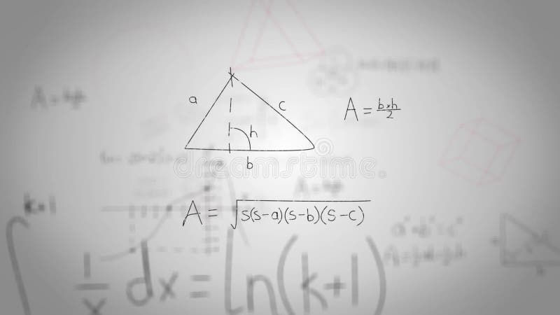 Animation of Mathematical Equations Over Chemical Structures Stock ...