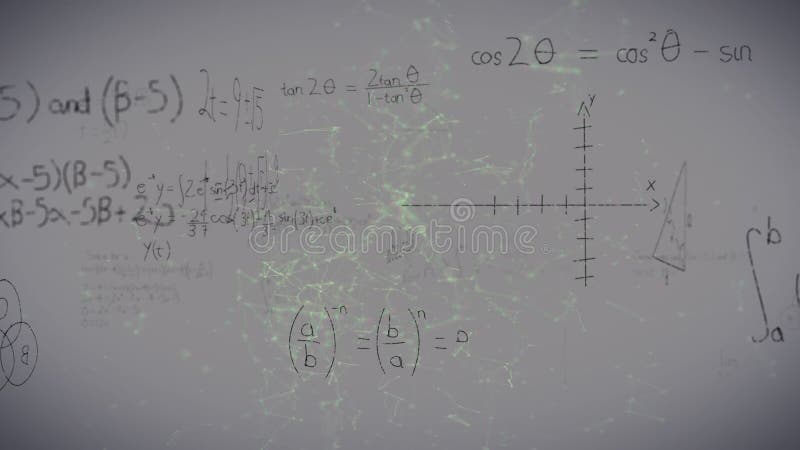 Animation of Mathematical Equations Over Chemical Structures Stock ...