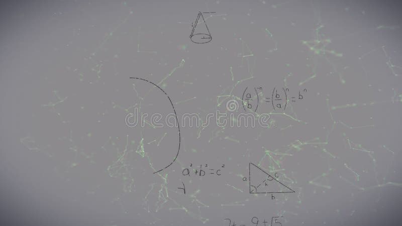 Animation of Mathematical Equations Over Chemical Structures Stock ...