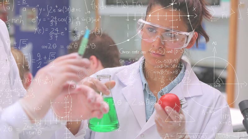 Animation of Mathematical Equations Over Diverse Scientists Vaccinating ...