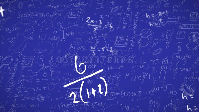 Animation of Mathematical Equations Over Molecule Structures, Physics ...