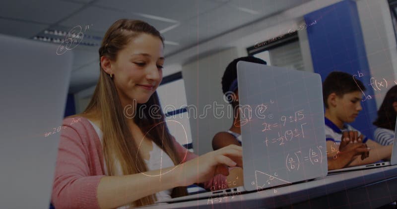 Animation of Mathematical Equations Over Students Using Laptops in ...