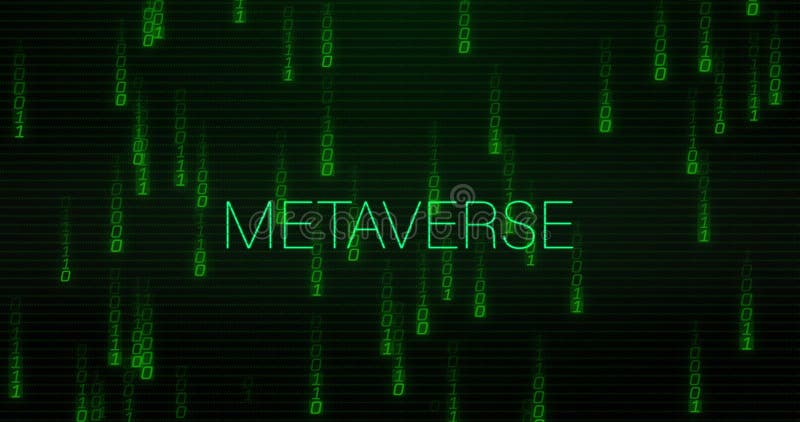 Animation of Metaverse Text Over Data Processing Stock Footage - Video ...