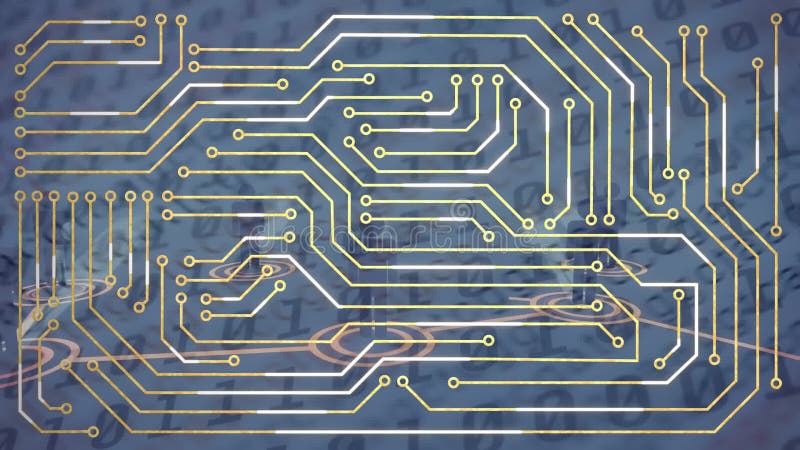 Animation of Microprocessor Connections and Network of People Icon ... Animation of Microprocessor Connections and Network of People Icon ...