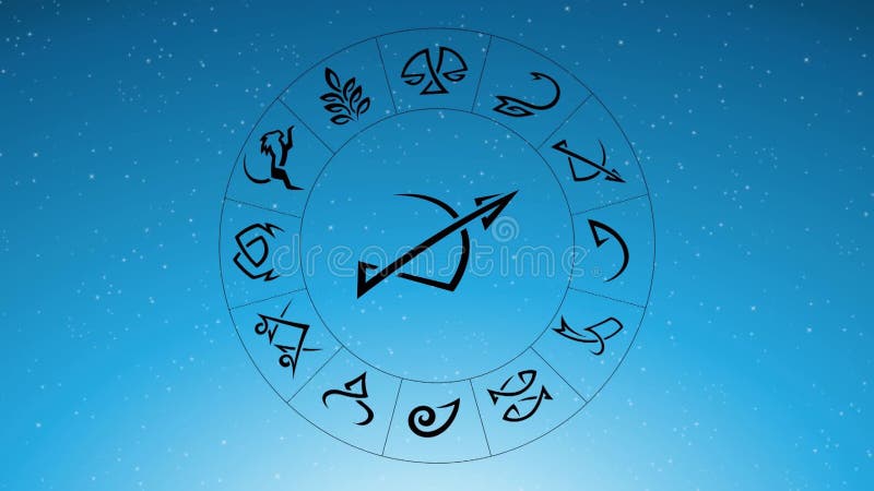 Animation Of Minimalist Black Sagittarius Zodiac Sign Stock Video Video Of Silhouette