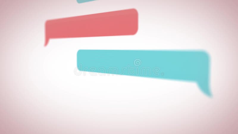 Scrolling Chat Speech Bubble App Screen Stock Video - Video of exchange ...