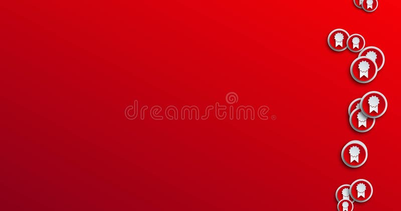 Animation Modern Abstract Award Icons Motion Background. Stock Footage ...