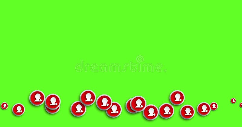 Animation Modern Abstract Follow Icons Motion Background. Stock Footage ...