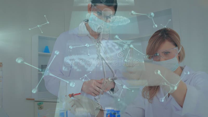 Animation of Molecules, Dna Strand and Data Processing Over Diverse ...