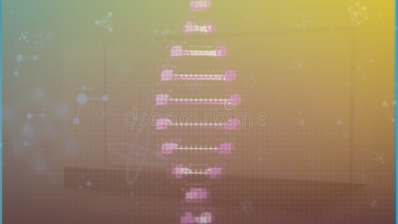 Animation of Molecules Moving Over Dna Strand Stock Footage - Video of ...