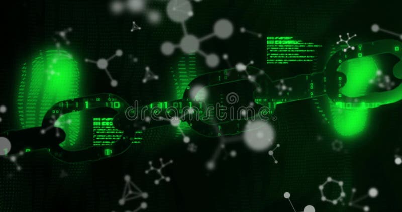 Animation of Molecules Over Chain and Data Processing on Black ...