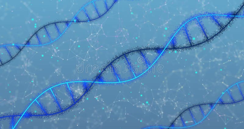 Animation of Molecules Over Dna Strand Stock Video - Video of science ...