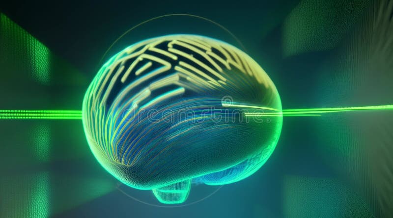 Animation, Motion Effect, Wireframe Mesh of Brain (60 Fps 6 Sec.) Stock ...