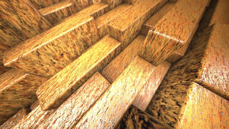 Animation of Moving Blocks in the Form of a Stone Stock Footage - Video ...