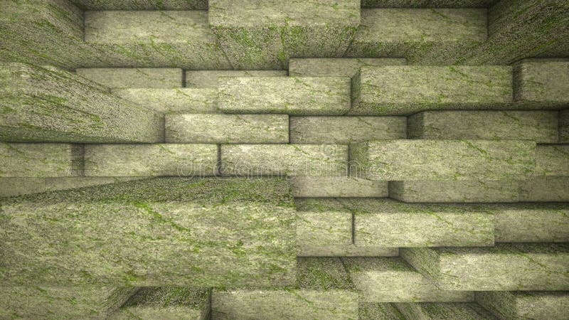 Animation of Moving Blocks in the Form of a Stone Stock Footage - Video ...