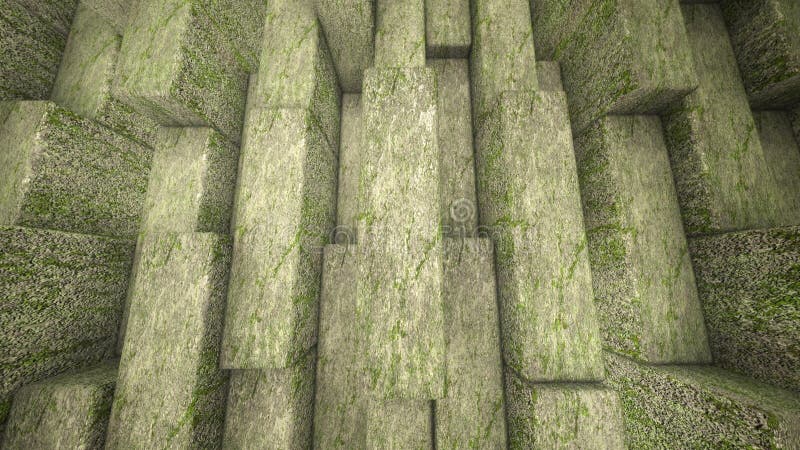 Animation of Moving Blocks in the Form of a Stone Stock Footage - Video ...