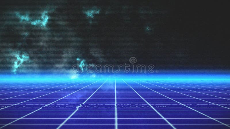 Animation of Moving Blue Grid Stock Footage - Video of motion, order ...