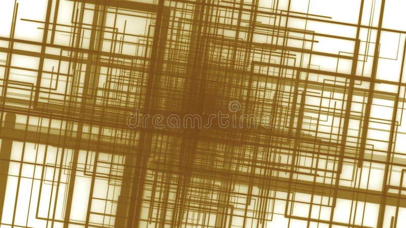 Animation of Moving Drawn Grid in Space. Motion. Movement through ...