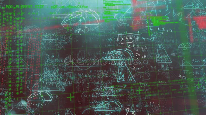 Animation of Moving Geometric Angles and Mathematics Formula with ...