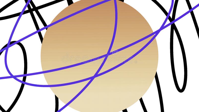 Animation with Moving Lines and Circle To Insert. Motion Stock ...