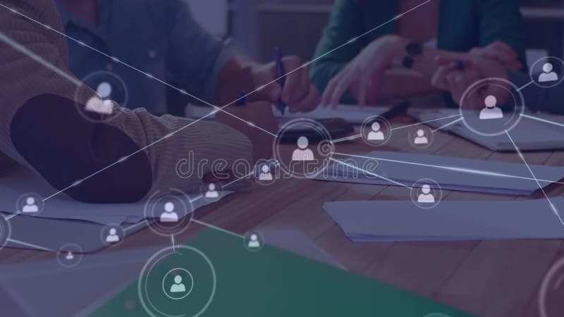 Network of Data and Connections Stock Video - Video of computing ...