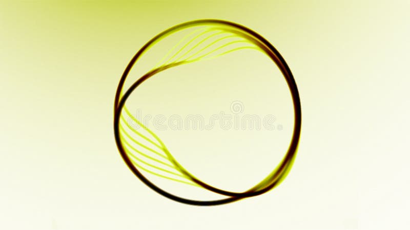Animation with Moving Ring Vibrations. Design. 3D Ring in Space with ...