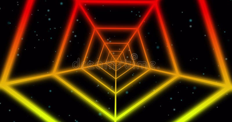 Animation of Moving Shapes on Black Background Stock Video - Video of ...