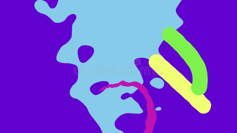 Animation of Moving Shapes on Blue Background Stock Video - Video of ...