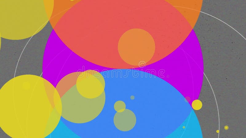 Animation of Moving Shapes Over Gray Background Stock Video - Video of ...