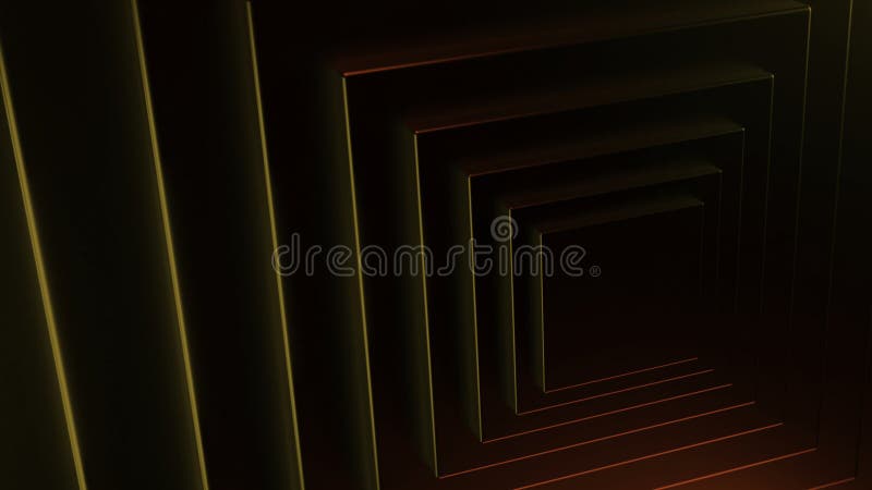Animation with Moving Squares and Neon Light. Design. Moving 3d Pyramid ...