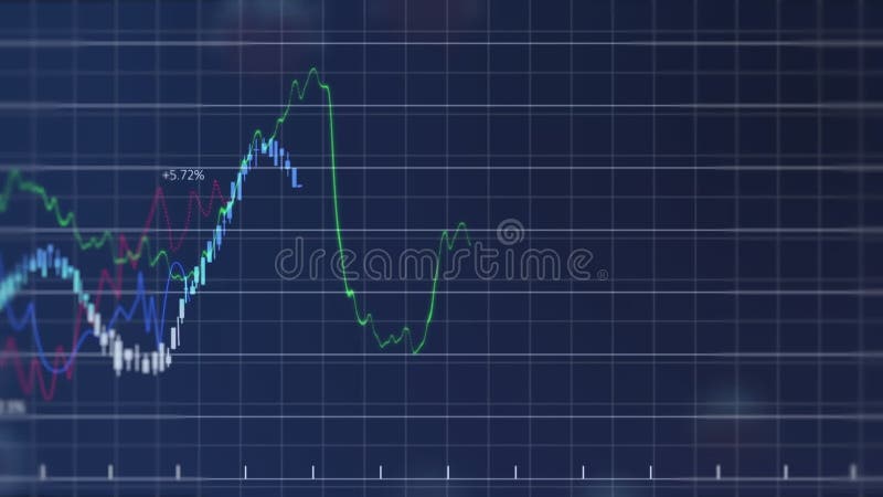 Animation of Multi Colored Graph with Numbers Over Floating Infected ...