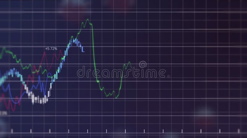 Animation of Multicolored Graphs with Numbers and Grid Pattern Over Floating Infected Cells ...