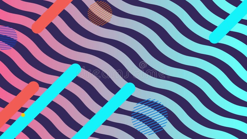 Multiple Abstract Shapes Moving Against Purple Background Stock Video ...