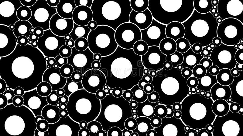 Animation of Multiple Circles in Random Shape Loop ; High Definition ...