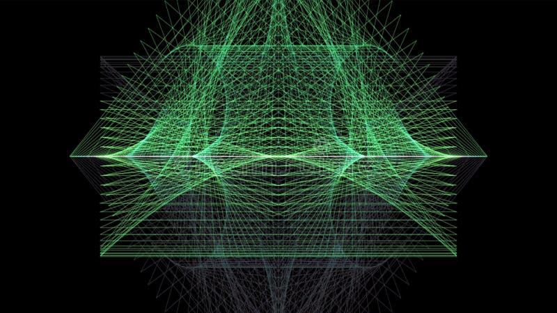 Animation with Multiple Colored Lines that Form Geometrical Figures ...