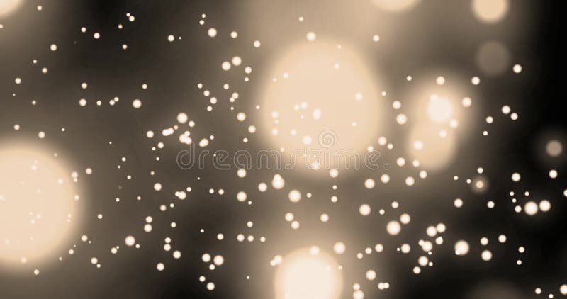 Animation of Multiple Glowing Yellow Spots of Light Moving in Hypnotic ...