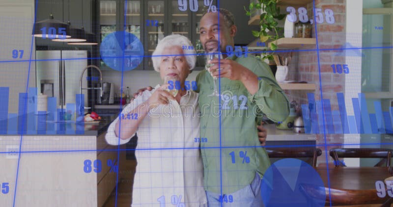 Animation of Multiple Graphs and Changing Numbers, Diverse Couple ...