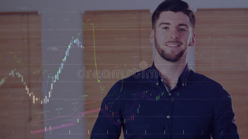 Animation of Multiple Graphs with Changing Numbers Over Smiling ...